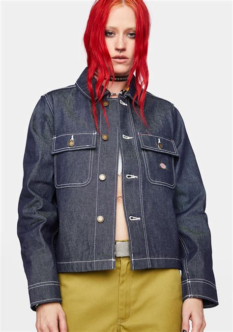 Dickies 100 Year Denim Chore Coat Indigo Blue Dolls Kill