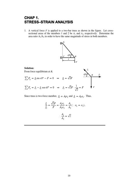Introduction To Finite Element Analysis And Design Ch 01 Pdf Stress