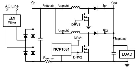 2 Simplified Schematic Of An Interleaved Pfc Stage The
