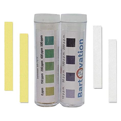 Restaurant Sanitizer Test Kit For Quaternary Ammonium Qac Multi Quat 0 500 Ppm And Chlorine 10