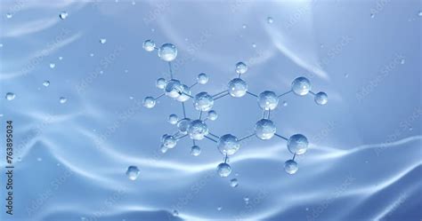 Epinephrine Rotating Molecular Structure 3d Model Of Molecule Adrenaline Looped Video Stock