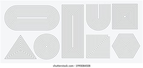 Shape Outline Set Design Eps 10 Stock Vector Royalty Free 1990084508 Shutterstock