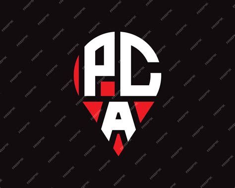 Premium Vector Pca Letter Location Shape Logo Design