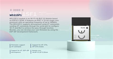Esp32 C3fn4 Ms11sf11 Wi Fi And Ble Combo Module Minewsemi