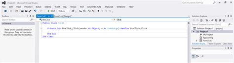 Visual Basic Tutorial Creating First Visual Basic Project