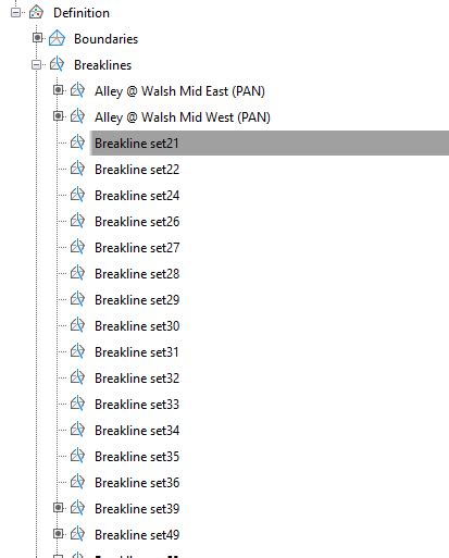 Solved Stop Breaklines From Being Added To A Surface Build Again
