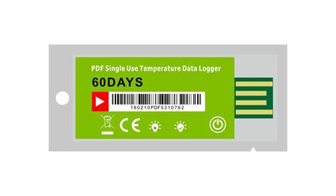 IP Waterproof Single Use Disposable USB Temperature And Humidity Temperature Data Logger