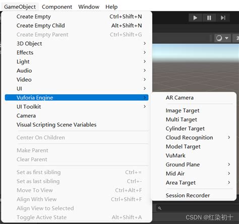Unity202132vuforia1063开发第一个ar程序unity 2021 Vofuria Csdn博客