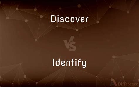 Discover Vs Identify — What S The Difference