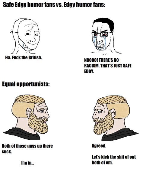 Equal Opportunist Chads Rise Up Safe Edgy Know Your Meme