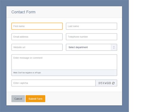Custom Html Responsive Form Design Ui Design Uncommon Designs