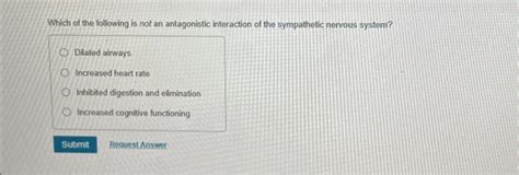 Solved Which Of The Following Is Not An Antagonistic