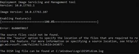 Error 0x800f081f While Installing Net Framework On Windows 11