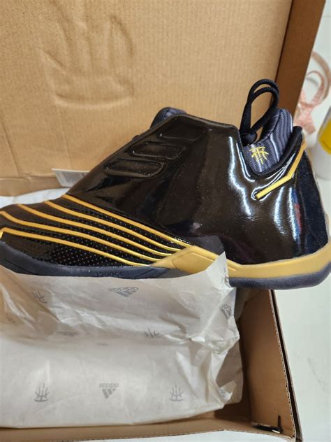 Size 10 5 Adidas T Mac 2 Restomod Black Gold Metallic Ebay
