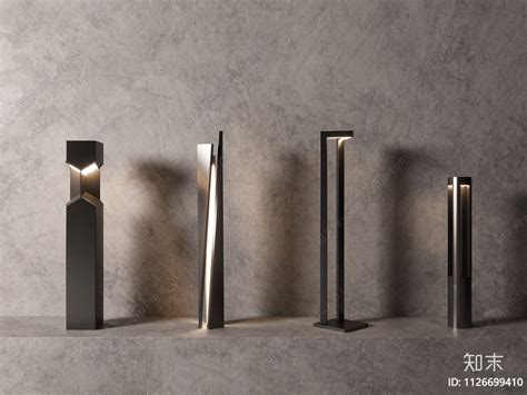 现代户外庭院草坪地灯3d模型下载【id 1126699410】 知末3d模型网