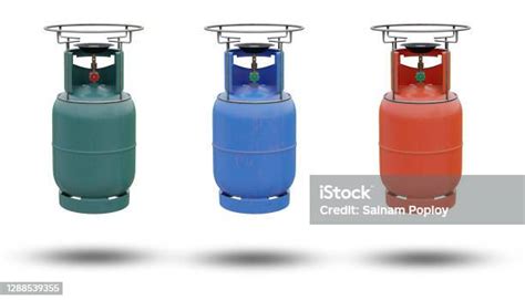 Lpg 또는 부탄 가스 세트는 실린더 모양의 강철 탱크에 포장됩니다 3차원 형태에 대한 스톡 사진 및 기타 이미지 3차원 형태 가연성 강철 Istock