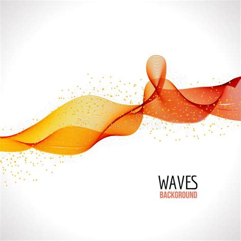 Abstract Colorful Wave Design Background Vector Abstract Wave Template Stock Vector