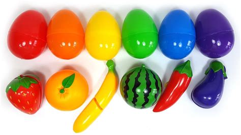 캡슐 에그 장난감으로 재미있는 영어 색깔놀이와 과일 채소 영어 이름 맞추기 놀이 Youtube