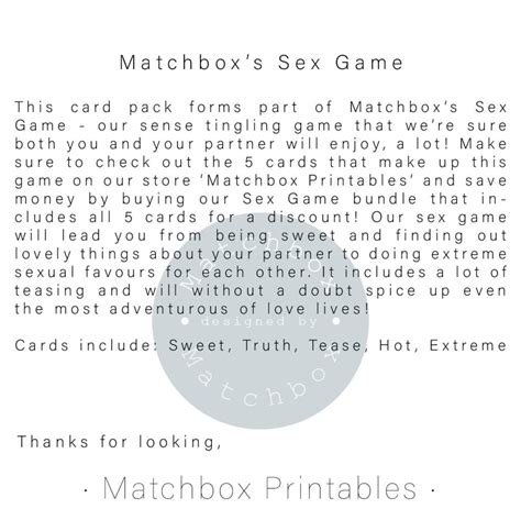 Naughty Sex Questions Cards Truth Instant Download Valentines T T For Girlfriend T For