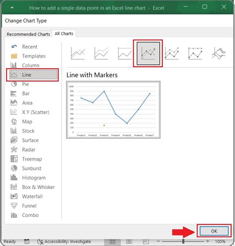 如何在excel线图中添加单个数据点？ 极客教程