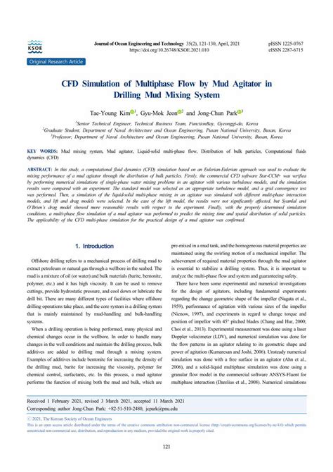 Pdf Cfd Simulation Of Multiphase Flow By Mud Agitator In Dokumentips