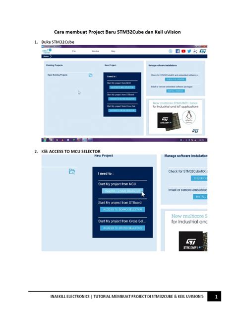 Cara Membuat Project Baru Stm32cube Dan Keil Uvision Pdf Pdf