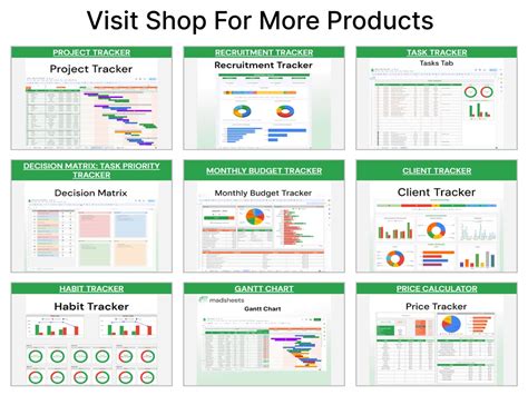 Task Tracker Google Sheet Template Etsy