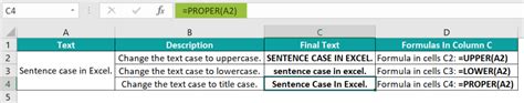 Sentence Case In Excel Formula Examples How To Change