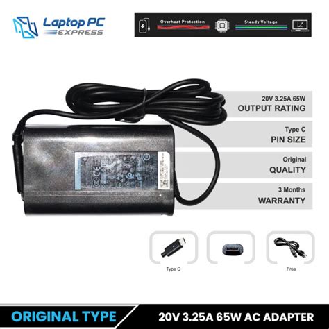 LPCE Laptop Charger V A W V A W Type C Dell