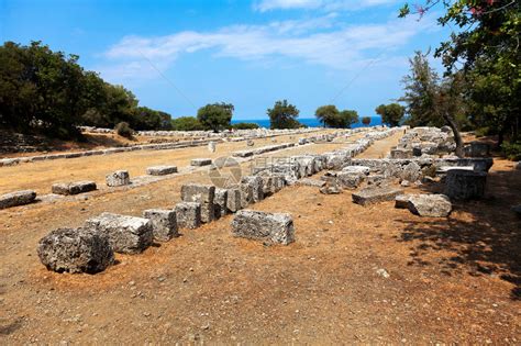 Samothraki希腊诸神圣殿萨莫色雷斯神庙建筑群是主要的泛希腊高清图片下载 正版图片507068368 摄图网