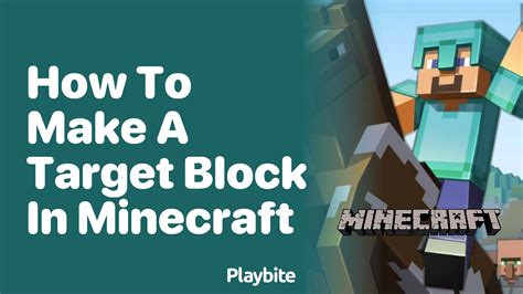 How To Make A Target Block In Minecraft Playbite