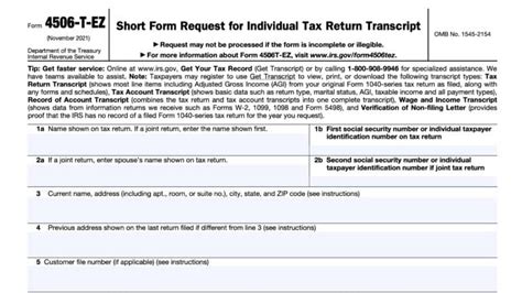 Irs Form 4506 C Instructions Ives Request For Tax Transcripts