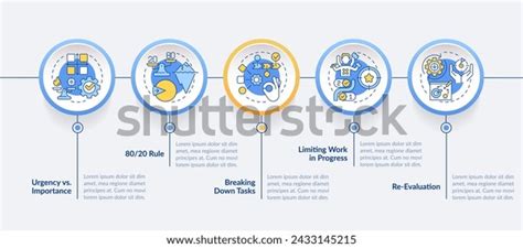 Prioritization Principles Focus Control Circle Infographic Stock Vector Royalty Free