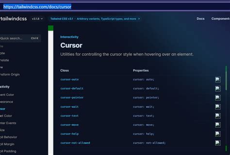 404 on cursor example pics · issue 1364 · tailwindlabs · github