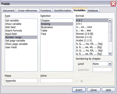 Using Fields Instead Of Outline Numbering For Appendix Numbering