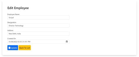 Aspnet Core Mvc Net 6 Crud Operations Using Entityframeworkcore