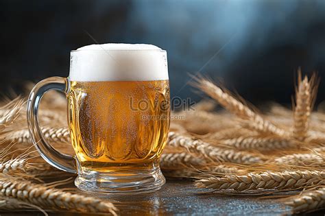 테이블에 맥주 한 잔