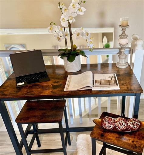 Τραπέζι Κουζίνας Μπαρ Ψηλό Τραπέζι με 2 και 4 Σκαμπό Μπαρ Πάγκος Τραπέ Olagiatoepiplo