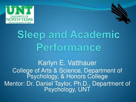 Ppt Sleep And Academic Performance Powerpoint Presentation Free