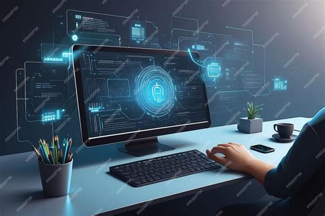 Premium Photo Hand Coding Concept Illustration