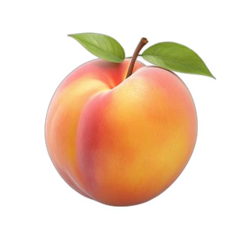 Premium Psd Peach Psd On A White Background