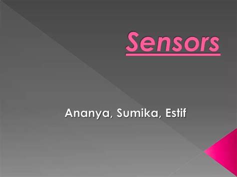 PPT Sensors PowerPoint Presentation Free Download ID 5509233