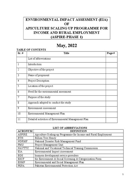 Eia Report Pdf Environmental Impact Assessment Beekeeping