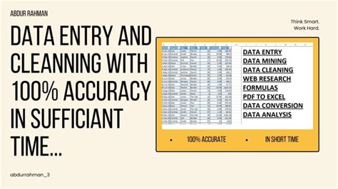 Do Fastest Data Entry In Low Price And Data Cleaning By Abdurrahman 3 Fiverr