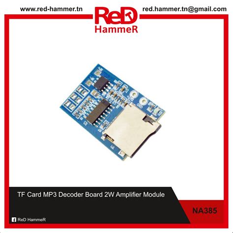 Modules TF Card MP Decoder Board W Amplifier Module Red Hammer