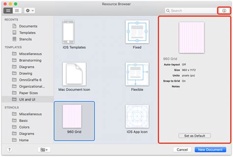 Omnigraffle 7 Reference Manual For Macos Using Templates And Diagram Styles