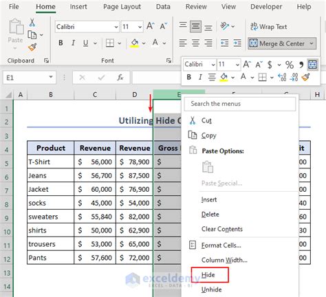 Hide Data In Excel Exceldemy
