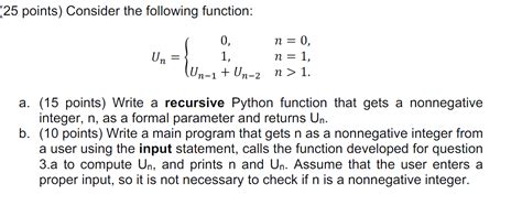Solved Points Consider The Following Function Un Chegg