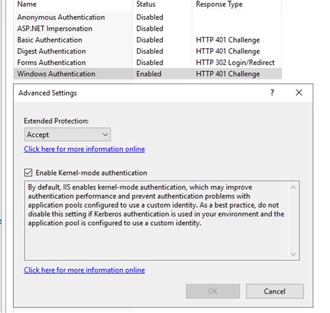 Iis Windows Authentication On Application Stack Overflow