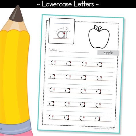 Free Handwriting Practice Pages {lowercase Letters} In My World